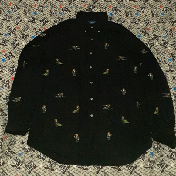 Polo Ralph Lauren | Shirts | Ralph Lauren Polo Bear All Over Button Up ...